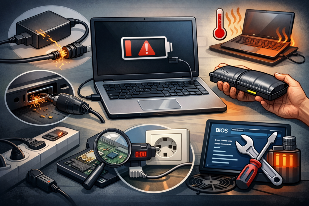 Ordinateur qui ne charge plus : causes et solutions - GamerTop